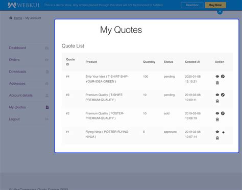 Wordpress Woocommerce Quote System Plugin By Webkul Codecanyon