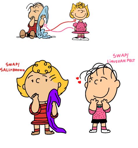 Peanuts Swap Au Sally And Linus By Elizabethlanderos On Deviantart