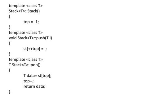 Ppt Generic Programming Class Template And Class Template
