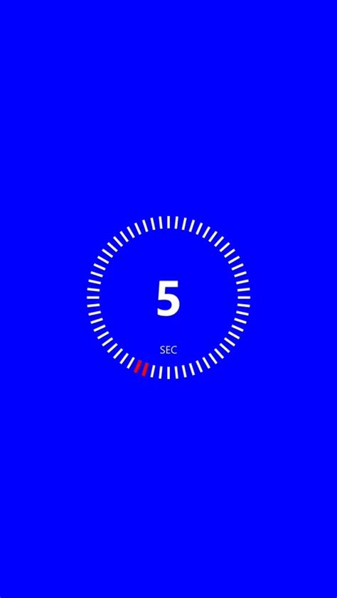10 Second Countdown Timer Animated Verti Stock Video Pond5
