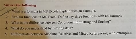 1 What Is A Formula In Ms Excel Explain Studyx