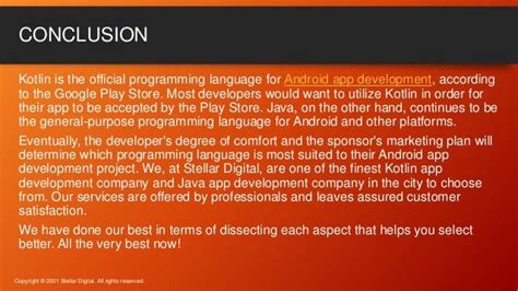 Kotlin Vs Java Which One Is Best For Android Development Pptx