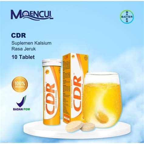 Jual Cdr Tablet Effervescent Isi 10 Tablet Suplemen Sendi Dan Tulang