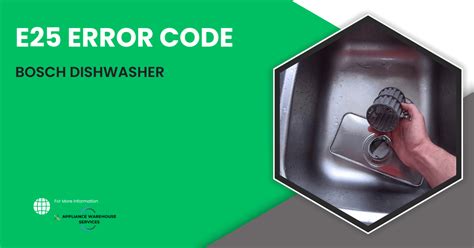 E25 Error Code Bosch Dishwasher