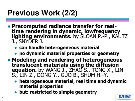 Ppt Real Time Rendering Of Heterogeneous Translucent Objects Powerpoint Presentation Id9698021