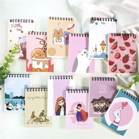 Jual NOTEBOOK MINI SPIRAL NOTEBOOK MINI KARAKTER NOTEBOOK SAKU Shopee Indonesia