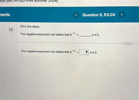 Nents Question 9 P2C4 Fill In The Blank The StudyX