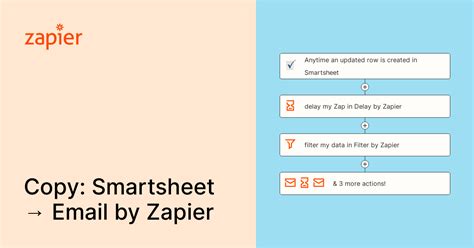 Anytime An Updated Row Is Created In Smartsheet Delay My Zap In Delay By Zapier Filter My Data