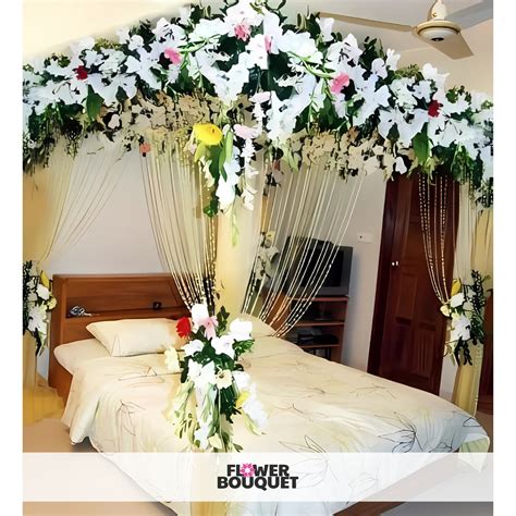 Floral Canopy Bedroom Decor Flower Bouquet