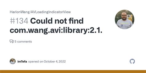 Could Not Find Wang Avi Library 2 1 3 Issue 134 HarlonWang