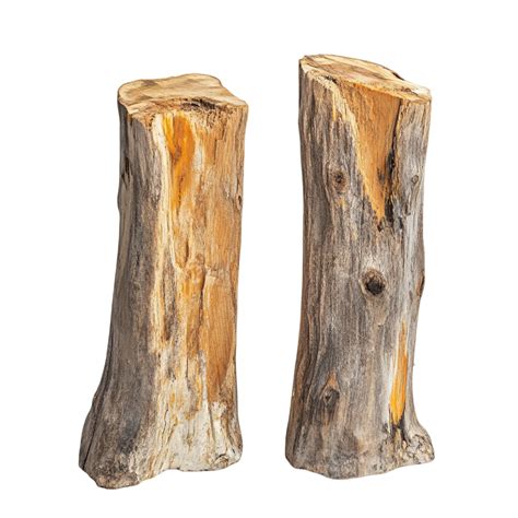 Free Standing Wooden Log Cut In Half Lengthwise View From Below Nohat Cc