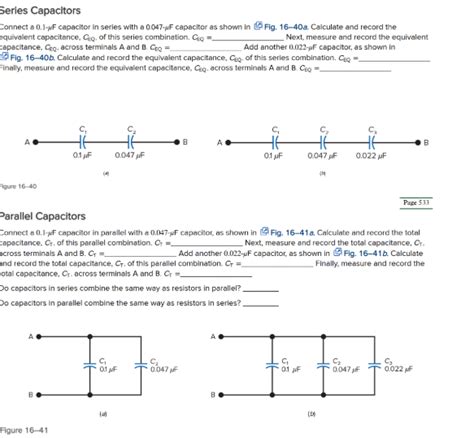 Solved Serles CapacitorsConnect a μF capacitor in Chegg com