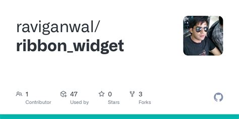 GitHub Raviganwal Ribbon Widget