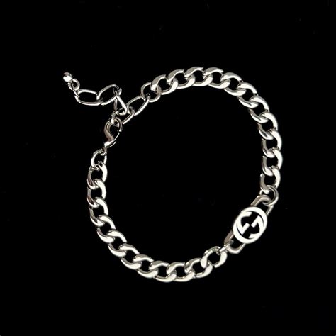 Small Silver Logo Bracelet
