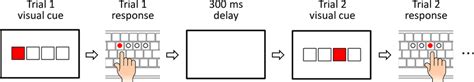 Schematic Representation Of The Srt Task In Each Trial The Visual Cue