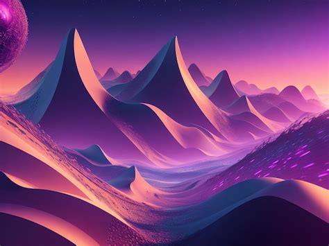 Premium Photo Abstract Big Data Background With Futuristic Landscape