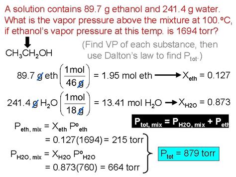 Colligative Properties Use This Eq Once For Every