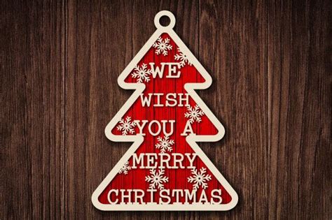 Tree Ornament Laser Cut Design Graphic By Afarts Creative Fabrica