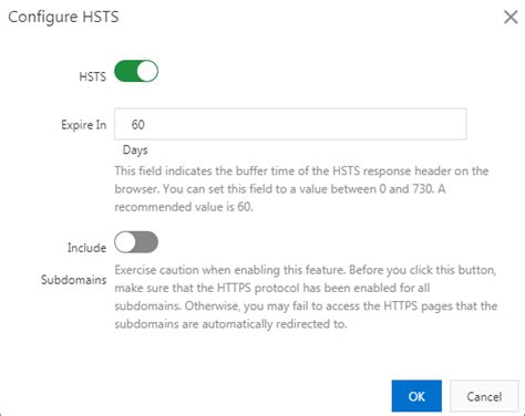 接続を適用するhstsの設定 Cdn Alibaba Cloud ドキュメントセンター