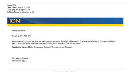 Payal Palve On Linkedin Tcsion