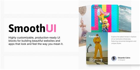 Github Educlopezsmoothui Smoothui Is A Collection Of Beautifully