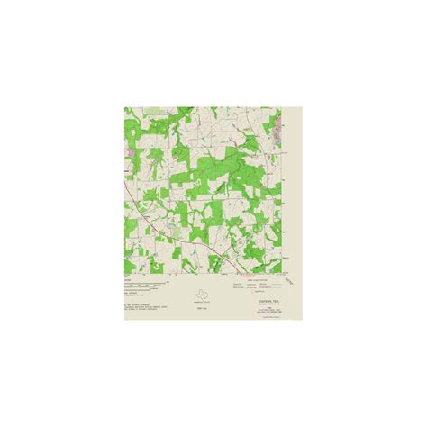 Topographical Map Cistern Texas Quad Usgs 1981 23 X 2754 Vint