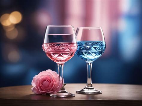 Premium Ai Image View Of Cocktail Mix In Glass With Abstract Neofuturistic Set