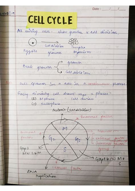 SOLUTION Cell Cycle And Cell Division Toppers Notes Cell Cycle Notes R Studypool