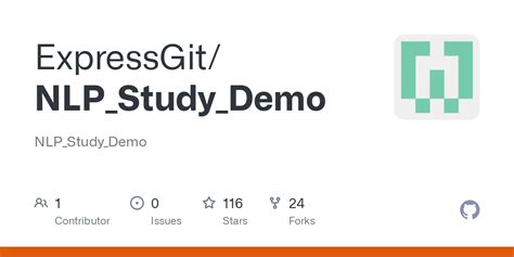 GitHub ExpressGit NLP Study Demo NLP Study Demo