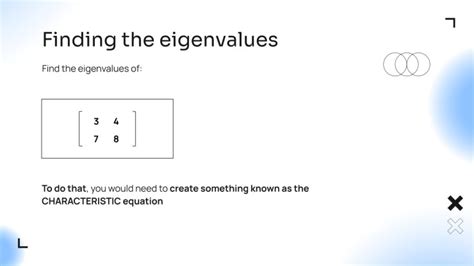 How To Find The Eigenvalues Of A Matrix Google Slides