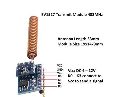 EV1527 Sender Module 433Mhz