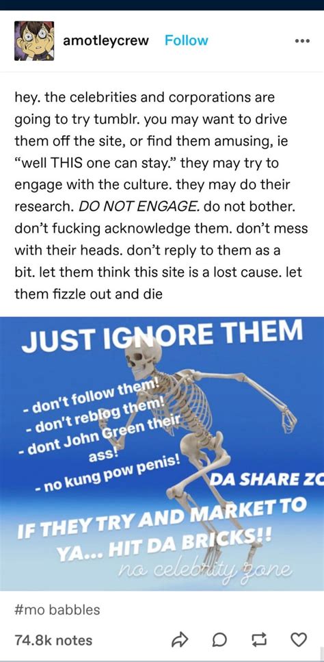 Do Not Interact Do Not Acknowledge Rtumblr