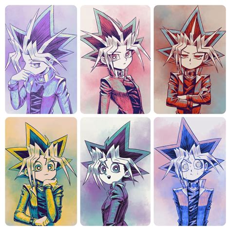 Mutou Yuugi And Yami Yuugi Yu Gi Oh And More Drawn By Chiinosuke