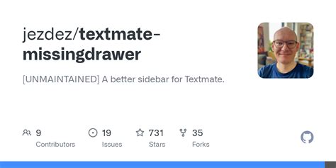 Github Jezdeztextmate Missingdrawer Unmaintained A Better Sidebar For Textmate