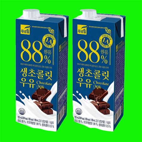 푸르밀 푸르밀 88생 초콜릿우유 730ml 8개 위시버킷