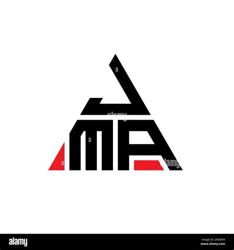 Jma Triangle Letter Logo Design With Triangle Shape Jma Triangle Logo