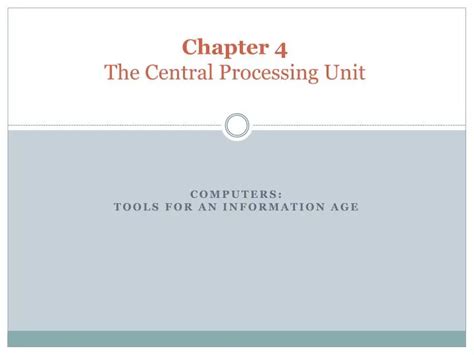 PPT Chapter The Central Processing Unit PowerPoint Presentation Free Download ID