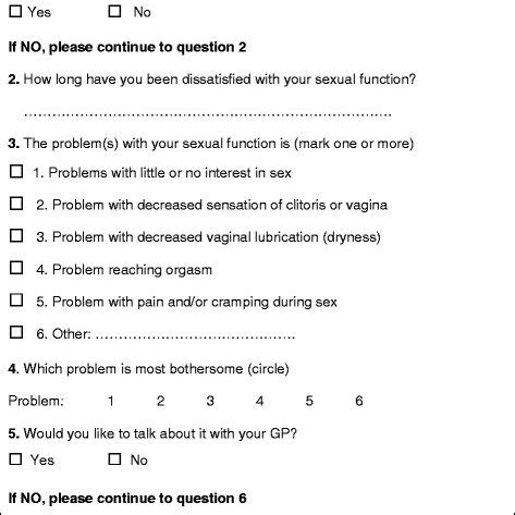 The Modified Brief Sexual Symptom Checklist For Men BSSC M Download Scientific Diagram