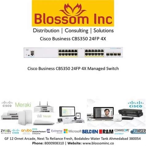Cisco Business CBS350 24FP 4X Managed Switch LAN Capable White At 120000 Piece In Ahmedabad