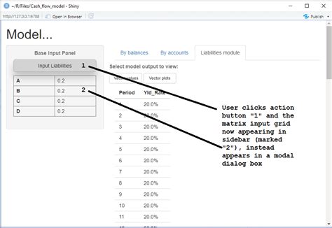 In R Shiny How To Move User Inputs From Sidebar Panel Into A Modal Dialogue Box Stack Overflow