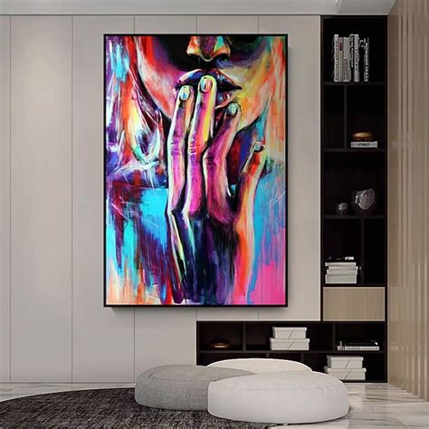 Abstract Woman Nude Canvas Painting Sexy Body Art Canvas Painting Print Sex Posters Wall Art