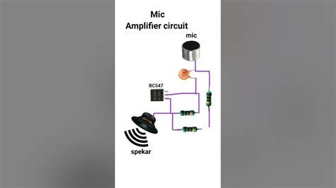 How To Make High Quality Mic Simple Mic Amplifier Circuit Using Bc547 Trending Video Youtube