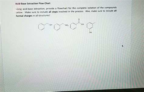 Solved Acid Base Extraction Flow Chart Using Acid Base