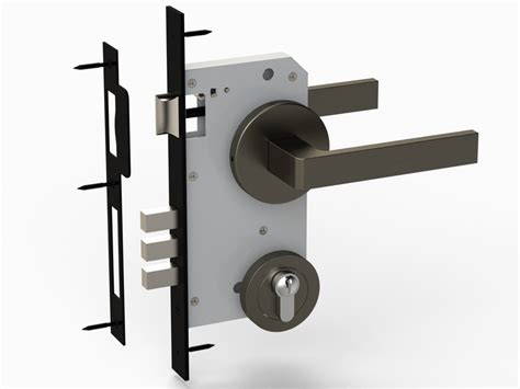 My Sif Mortice Lock Double Cylinder Round Cover Plates Gunmetal