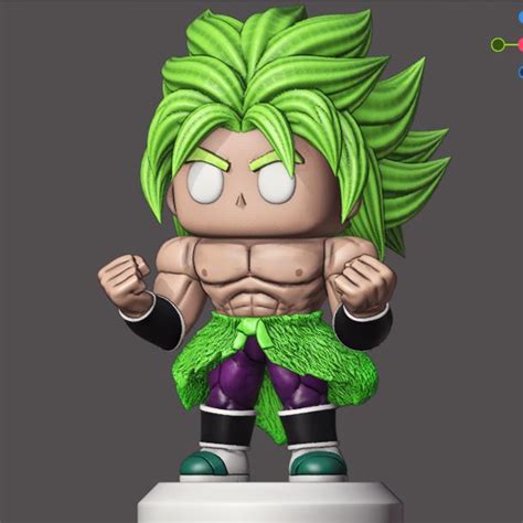 Stl File Funko Pop Broly Dragon Ball 🐉 ・3d Print Model To Download・cults