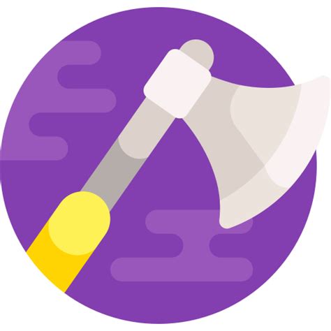 Axe Detailed Flat Circular Flat Icon