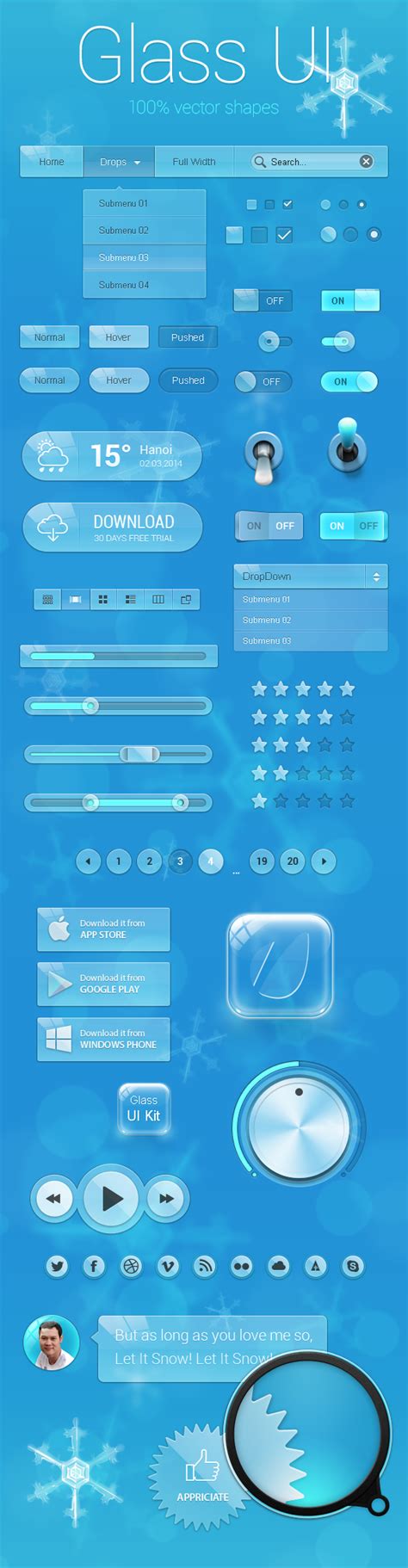 Glass Ui Behance