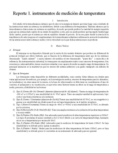 Ejemplo Formato Eieee Reporte 1 Instrumentos De Medición De