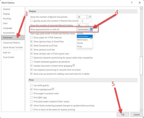 Word 2021 วิธีตั้งค่าหน่วยไม้บรรทัดเป็นนิ้ว เซ็นติเมตร และอื่นๆ ดีครับดอทคอม