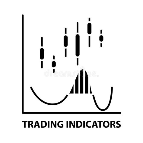 Trading Indicators Icon Linear Isolated Illustration Thin Line Vector